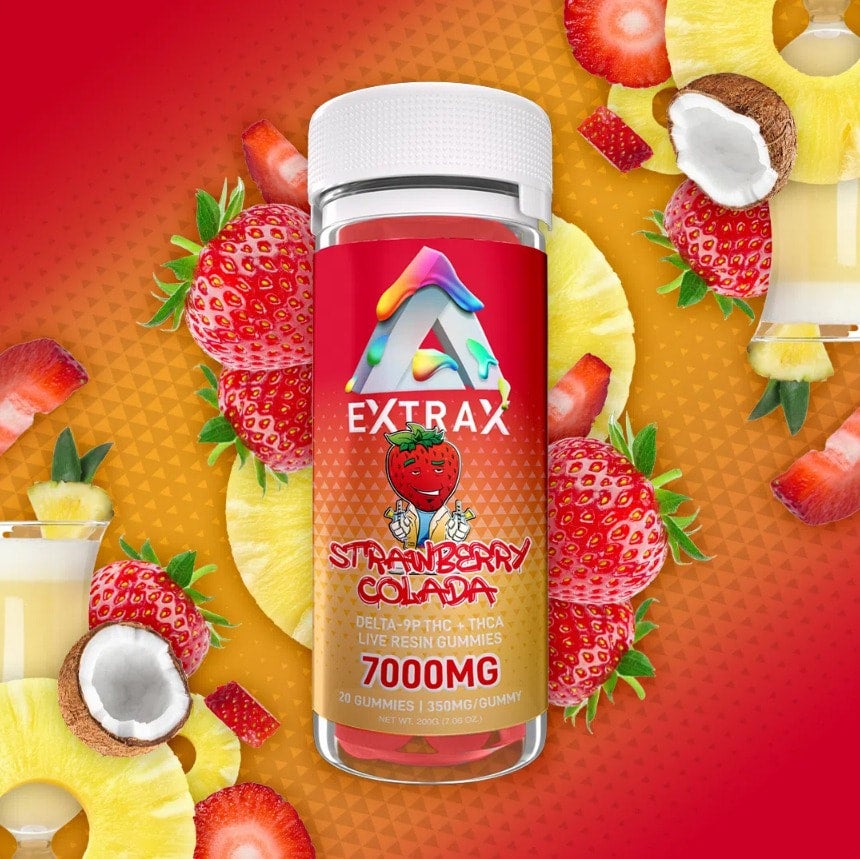 Delta Extrax THCa 7000mg Gummies | Adios Blend | Bluntly Canna